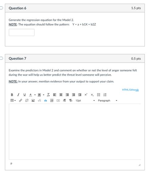Solved Variables Entered Removed Variables Removed Variables Chegg