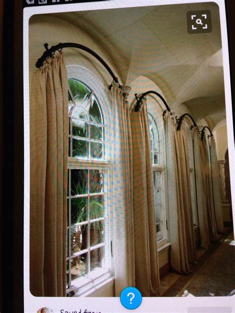 Love These Curtains Arched Window Treatments Arched Windows