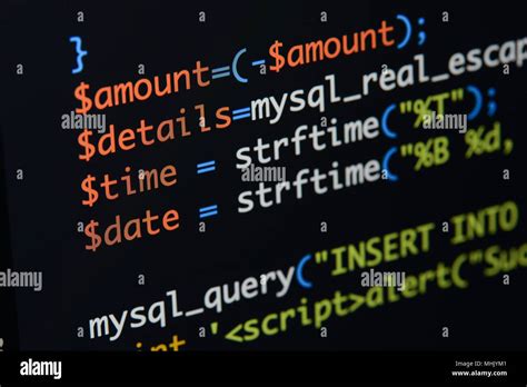 Real Php Code Developing Screen Programing Workflow Abstract Algorithm Concept Lines Of Php