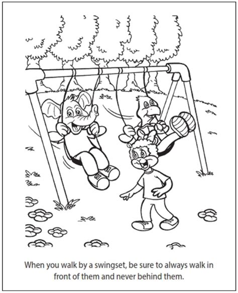 Free Playground Coloring Pages