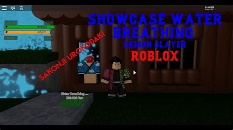 Showcase Water Breathing Demon Slayer Roblox Youtube
