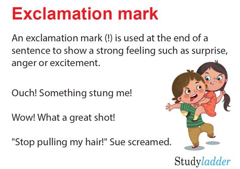 Exclamation Marks Studyladder Interactive Learning Games
