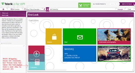 Radtilelist Drag And Drop Auto Shuffling Of Tiles In Ui For Wpf Tilelist Telerik Forums