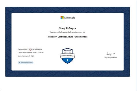 Suraj Gupta On Linkedin Accenture Microsoft Azure Az900 Certificate Cloud Concept Passed