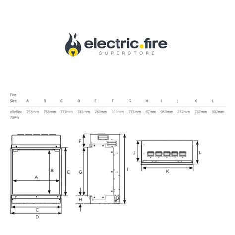 Gazco Ereflex Rw Electric Fires Electric Fire Superstore