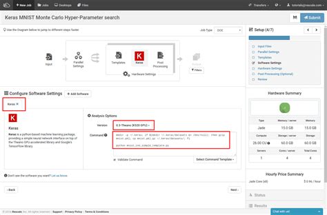 Deep Neural Network Hyper Parameter Optimization Rescale