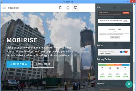 Create Mobile Friendly Websites With Mobirise