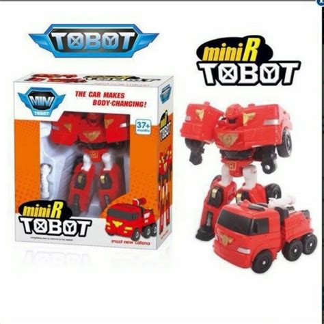 Jual Mainan Tobot R Robot Bisa Berubah Jadi Mobil Pemadam Kebakaran Mainan Mobilan Damkar