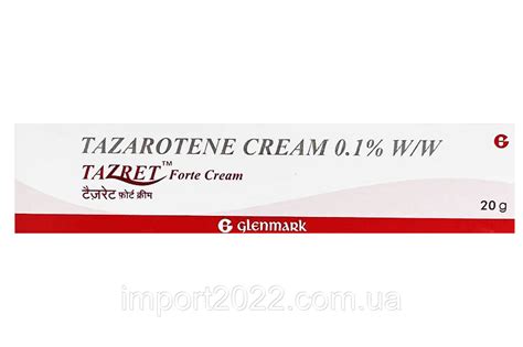 Тазаротен крем от прыщей, морщин и псориаза TAZRET TAZAROTENE 0.1% ...