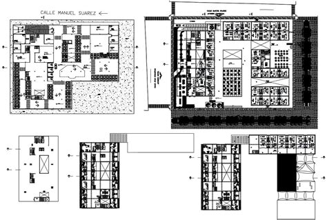 Hotel And Restaurant Plan Autocad File Cadbull