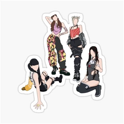 Blackpink Pink Venom Lisa Jennie Jisoo Rosé Sticker For Sale