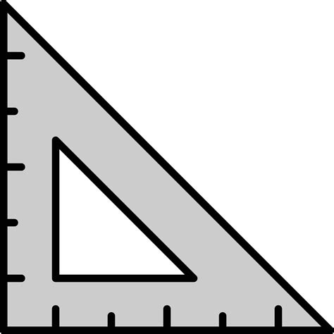Triangle Ruler Illustration Vector 23088521 Vector Art At Vecteezy