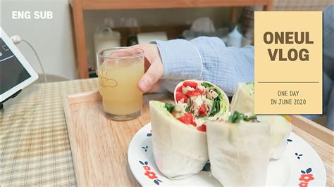 Eng • 집순이 자취 일상 🌿 새로운 아침메뉴 뮤즐리 맛있는 곤약 콩국수 훈제오리볶음밥 치킨랩 만들기 Youtube