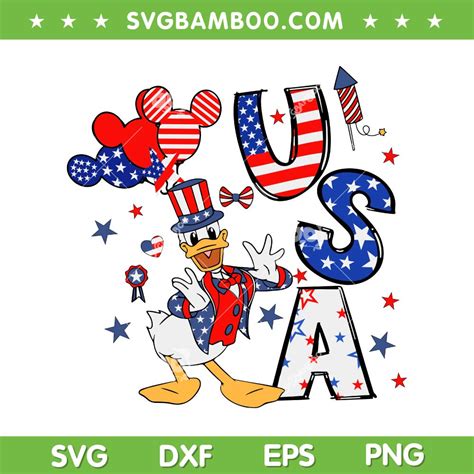 Usa Donald Duck Svg Png