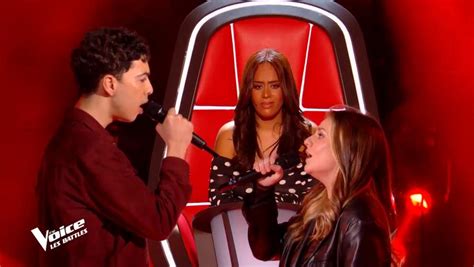 The Voice 2023 Giulia Falcone VS Megane Lebel Chantent Memory De