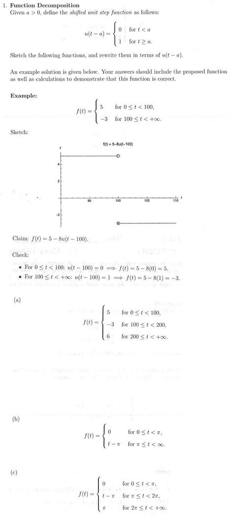 Solved Function Decomposition Given A Define The Chegg