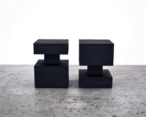 Set Of 2 Square Revert Table By John Eric Byers PHILIA