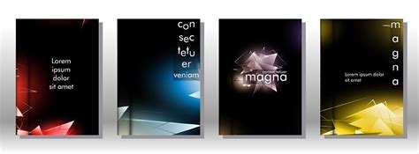 이 책을 설정하여 라이트 트라이앵글의 배경을 덮습니다 3d 삼각형의 추상 구성 현대 기하학적 배경 절연 블랙 0명에 대한 스톡 벡터 아트 및 기타 이미지 Istock