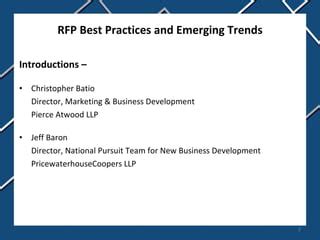 RFP Best Practices And Emerging Trends PPT