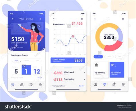 Modern User Interface Ux Ui Screen Stock Vector Royalty Free 1537193549