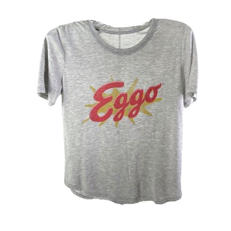 Kelloggs Womens Eggo Waffles Original Graphic Gray Sh Gem