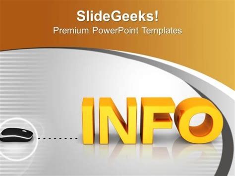 info with computer mouse business powerpoint templates ppt backgrounds