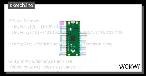 Array Demo Wokwi ESP32 STM32 Arduino Simulator