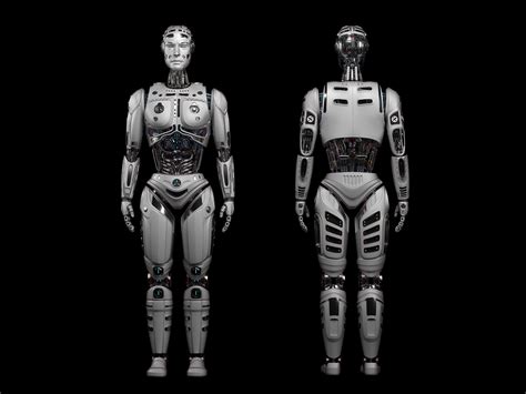 Futuristic Robot Man Rigged 3d Model Rigged Cgtrader