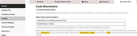 Project Configuration Codescene Documentation