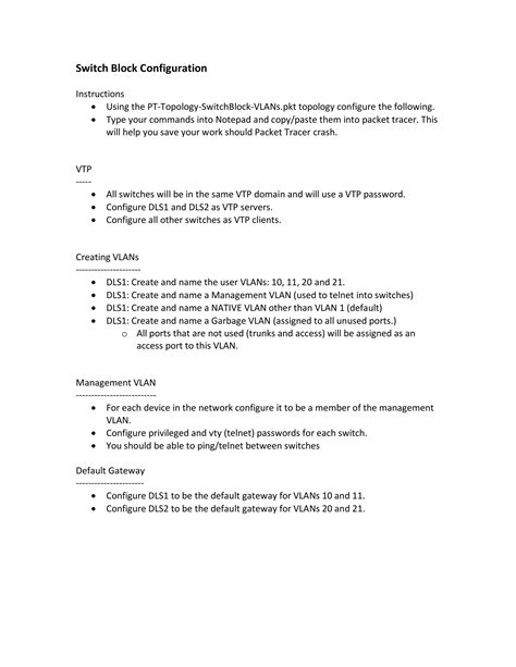 pt topology switch block vla ns pdf