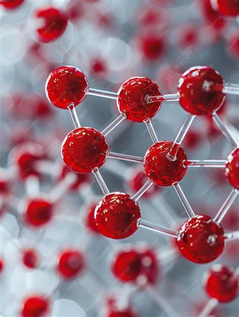 Molecular Structure Diagram Premium Ai Generated Image
