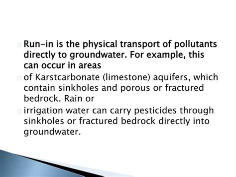 Pathways Of Pesticide Loss Ppt