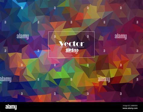 Vector Abstract Irregular Polygon Background With A Triangular Pattern