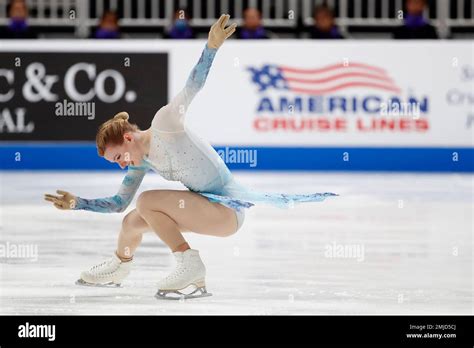 Sonja Hilmer Performs During The Womens Free Skate At The Us Figure