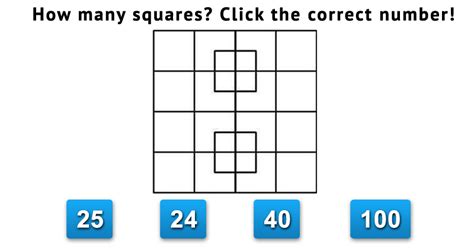 If You Can Figure Out How Many Squares There Are You Are A Genius