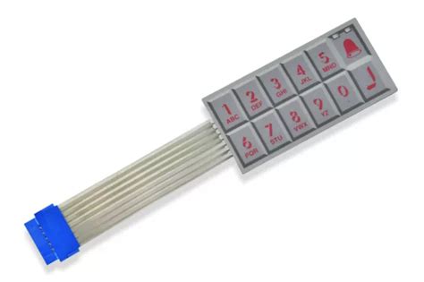 Tastiera A Membrana 12 Tasti Matrice 4x3 Keypad Tastierino Numerico