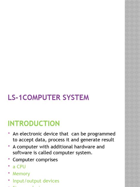Ls 1computer System Pdf