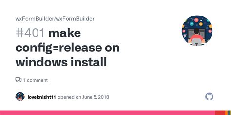 Make Configrelease On Windows Install · Issue 401 · Wxformbuilderwxformbuilder · Github