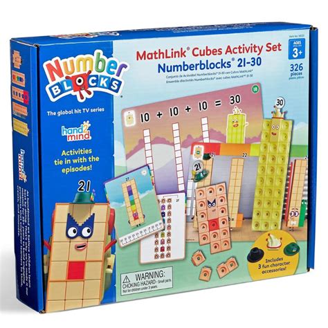 Hand2mind Numberblocks Mathlink Cubes 21 30 Activity Set Maths Toys