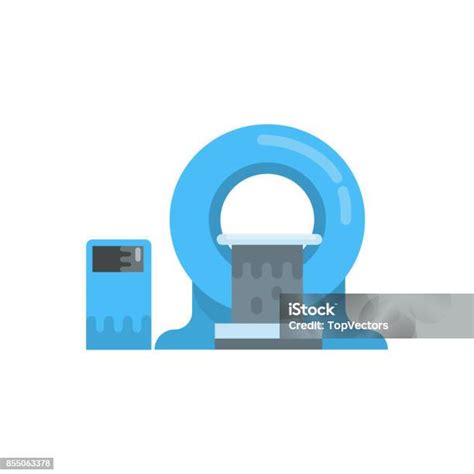 Mri 진단 기계 핵 자기 공명 단층 촬영 장비 벡터 일러스트 레이 션 영상 건강 진단에 대한 스톡 벡터 아트 및 기타 이미지 건강 진단 건강관리와 의술 과학