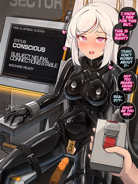 Alterkyon Copyright Request Highres Blush Bodysuit Breasts Collar