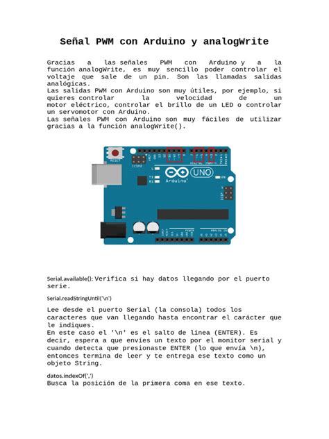Señal Pwm Con Arduino Y Analogwrite Pdf