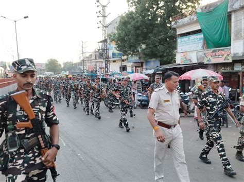 Police Ssb Jawans Took Out A Foot March In Lalsot लालसोट में पुलिस