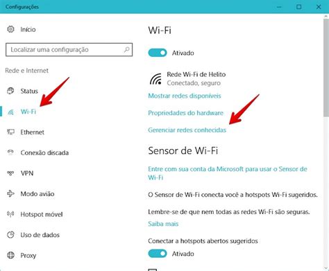 Como esquecer a rede Wi Fi no Windows 10 Português do Brasil