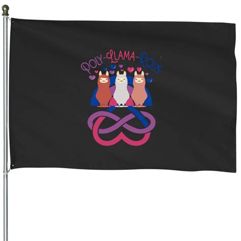 Polyllamarous Funny Polyamory For Polyamorous Throuple 6 House Flags Sold By Hiltmercedes Sku