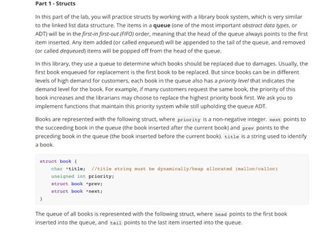 Solved Part 1 Structs In This Part Of The Lab You Will Chegg