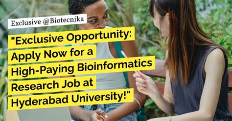 Biotecnika On Linkedin Apply Now For A High Paying Bioinformatics Research Job At Hyderabad…