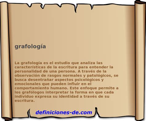 Significado De Grafología