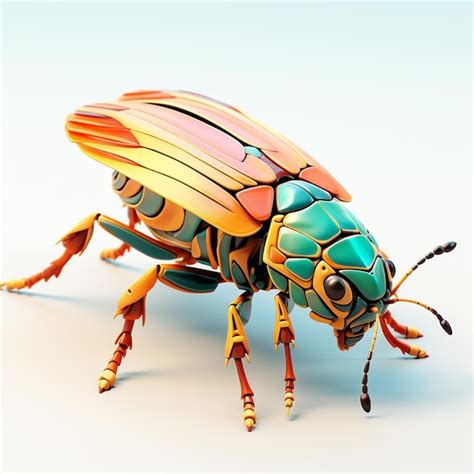 Premium Ai Image Cartoon Cockroach 3d