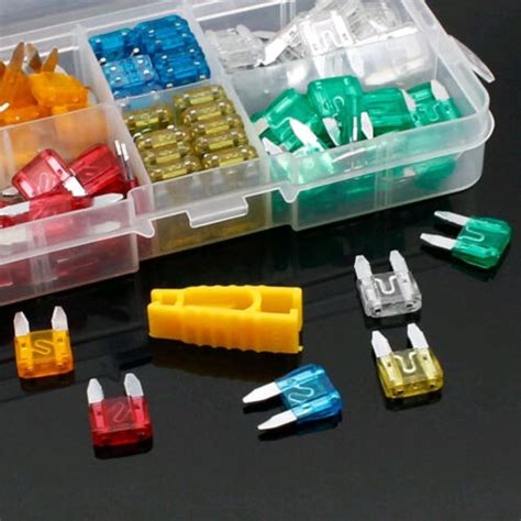 120x Accessories Mini Car Fuse Blade Fuses Set Assortment Kits Auto